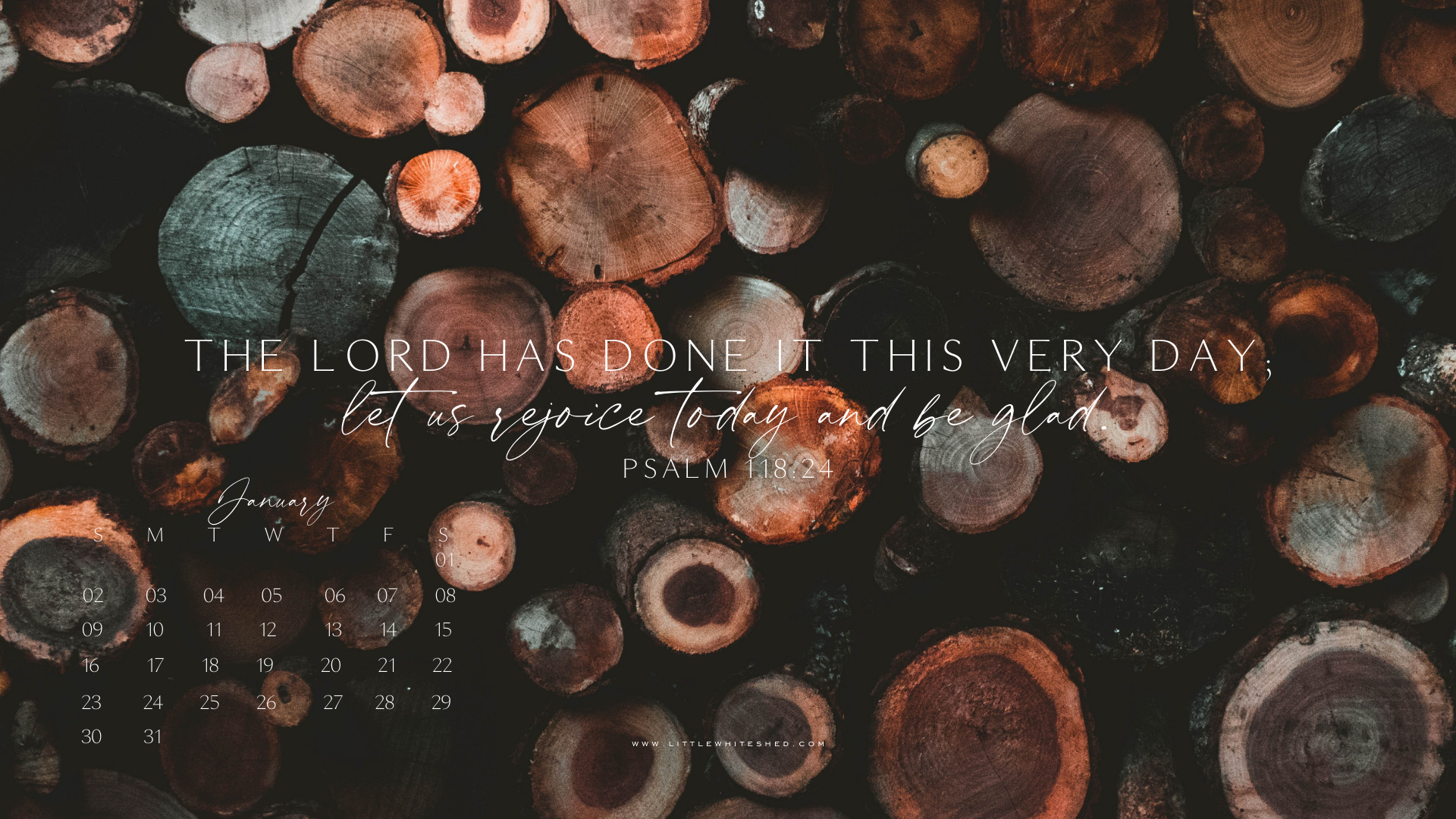 Free Download - January 2022 Desktop Wallpaper – Little White Shed & Co